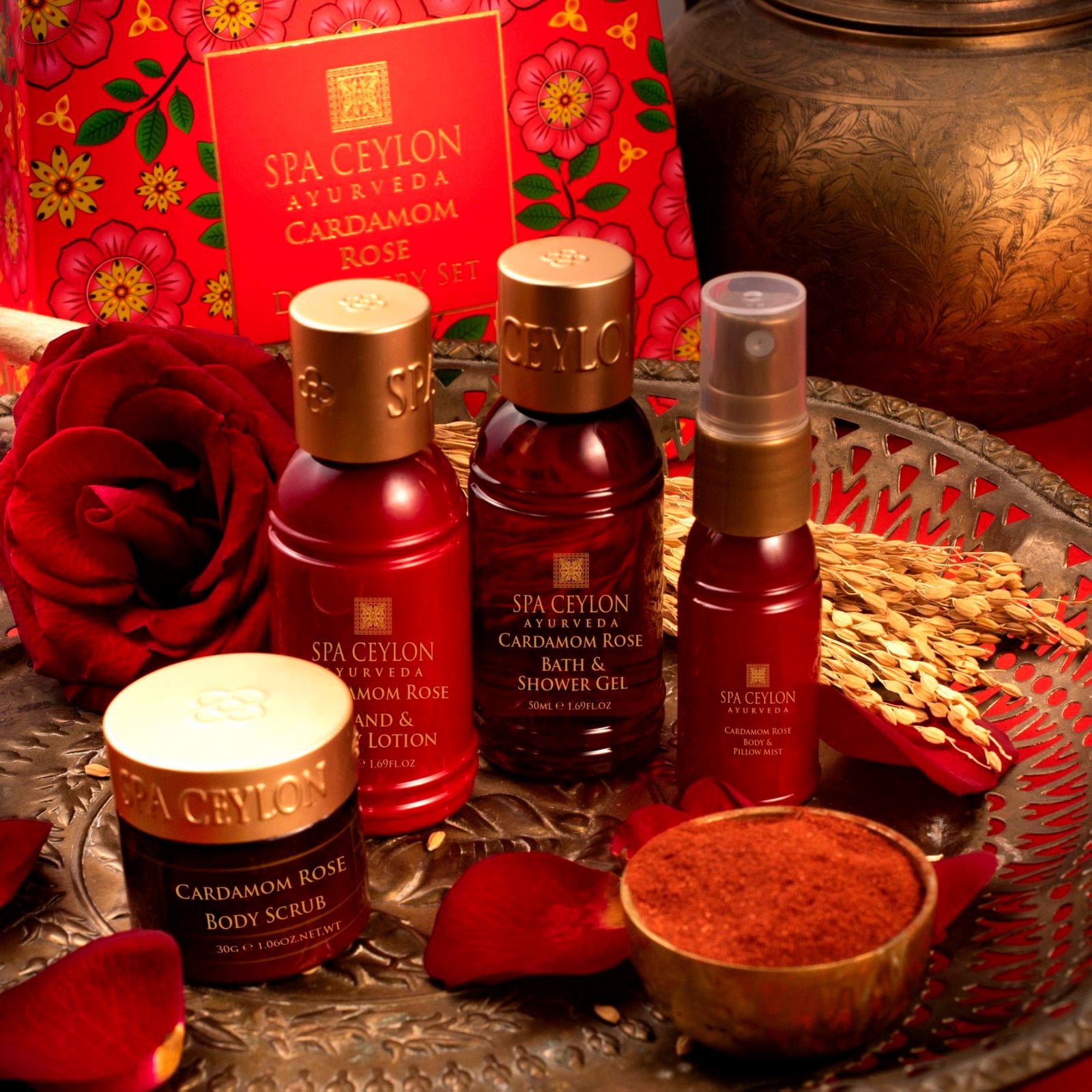 Cardamom Rose- Discovery Set – Spa Ceylon Sri Lanka