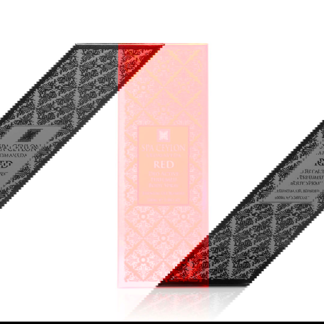 Red - Men's Deo Active Perfumed Body Spray - 100ml – Spa Ceylon Sri Lanka
