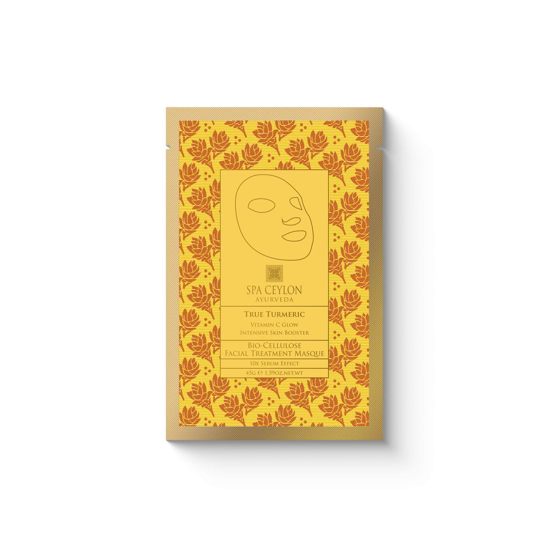 True Turmeric - Vitamin C Glow - Bio-Cellulose Facial Treatment Masque ...