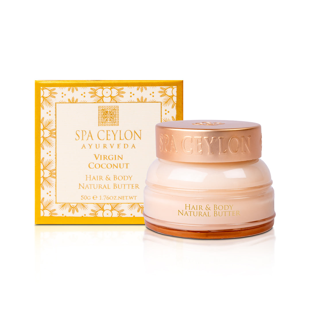 Virgin Coconut - Hair & Body Natural Butter 50g – Spa Ceylon Sri Lanka